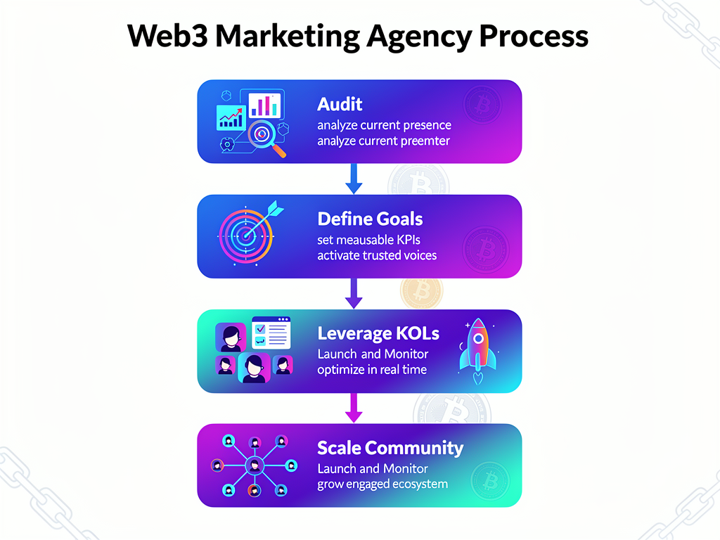 Web3 social media agency case studies with verified numbers: $20M+ raises, 5-figure creator ...
